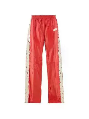SAINT MXXXXXX X Bape Logo-patch Star-appliqué Track Pants - Red