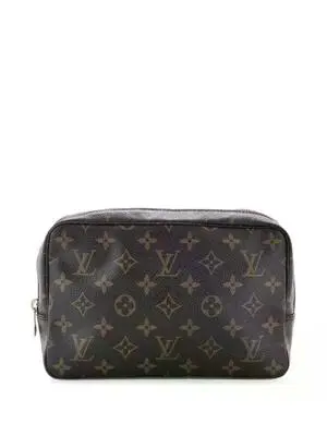 LOUIS VUITTON Trousse Toiletry Monogram Canvas 23 Pouch - Brown