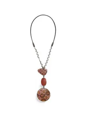 Malìparmi Prints Inside Patchwork Resin Necklace