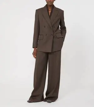 Max Mara Suede V-neck Jacket