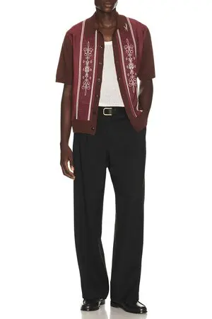 Amiri Ma Paneled Knit Shirt