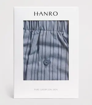Hanro Cotton Fancy Woven Boxer Shorts