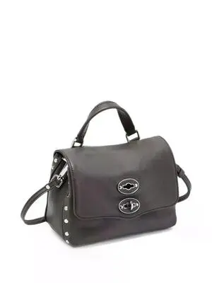 ZANELLATO Mini Postina Studded Tote Bag - Grey