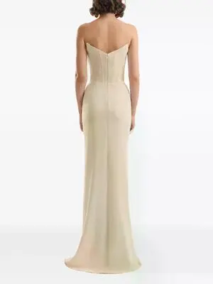 GEMY MAALOUF Strapless Corset Maxi Dress