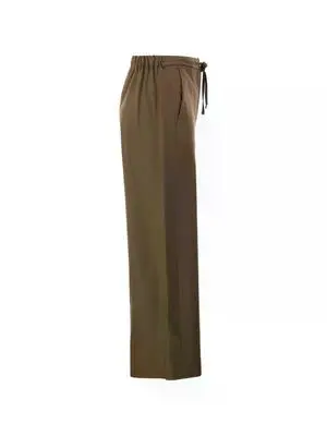 Max Mara Drawstring Virgin Wool Trousers