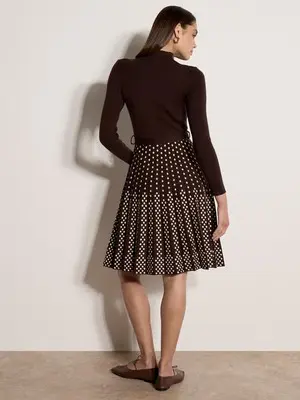 APRICOT Ribbed Top Knit Dress