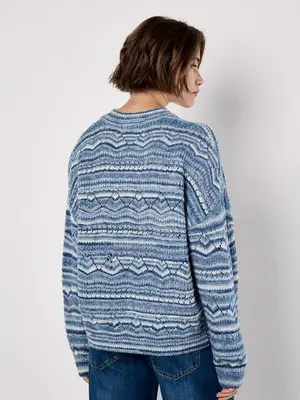 APRICOT Pointelle Space Dye Knit Jumper