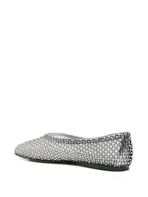 FORTE_FORTE Strass Mesh Ballet Flats