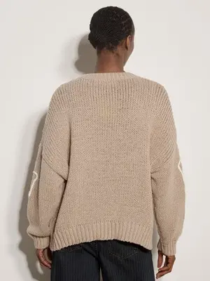 APRICOT Abstract Cornelli Flower Chunky Jumper