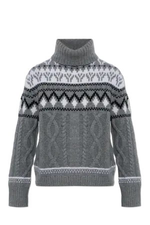 Bogner Cashmere Turtleneck Sweater ‘lorely - Grey