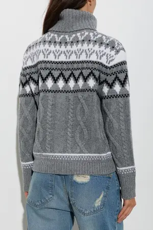Bogner Cashmere Turtleneck Sweater ‘lorely - Grey