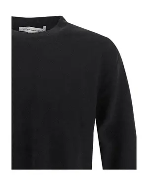 Comme Des Garçons Round-neck Knitted Wool Sweater