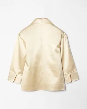 Celine Flat Chore Jacket In Satin