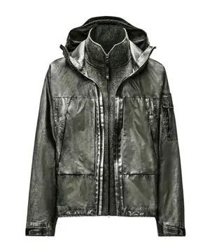 C.P. COMPANY Hooded Metallic-finish Jacket