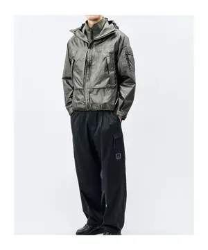 C.P. COMPANY Hooded Metallic-finish Jacket