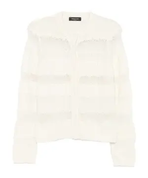 Fabiana Filippi Striped Long-sleeve Knit Top