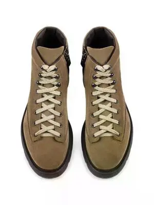 DOUCAL'S Lace-up Suede Ankle Boots
