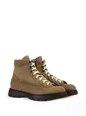 DOUCAL'S Lace-up Suede Ankle Boots - Neutrals