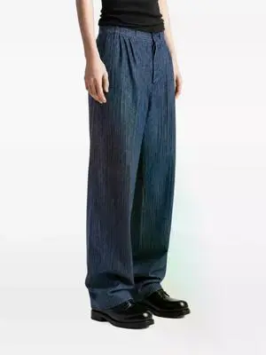 TAIGA TAKAHASHI Lot.723 Striped Pleated Trousers