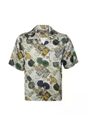 Rhude Bandana-print Short-sleeve Shirt - Neutrals