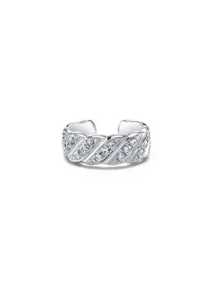 ANITA KO Braided-design Diamond Ear Cuff