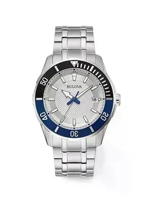 Bulova Date-window 42mm Watch - Silver