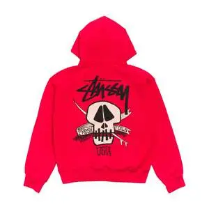 StÜssy Fresh Foils Hoodie Garment Dyed 'red - Redd