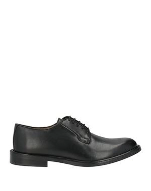 SAXONE Lace-up Shoes Dark Size Leather - Black