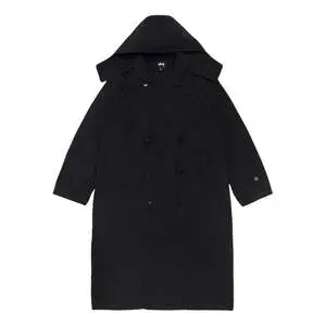 StÜssy Ultra Lightweight Nylon Trench - Black