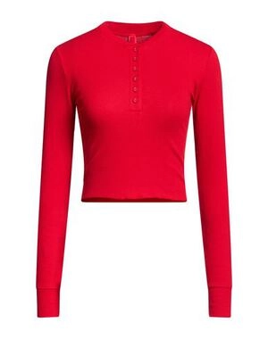 SKIMS T-shirt Size Cotton, Elastane - Red
