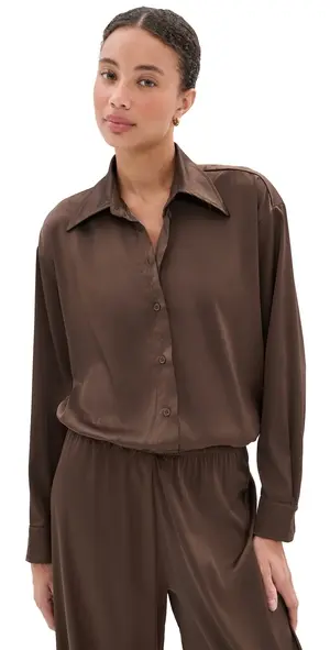 LE BOP Winnie Thong Bodysuit - Chocolate