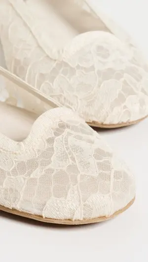 BRAVE PUDDING Lace Lights Flats
