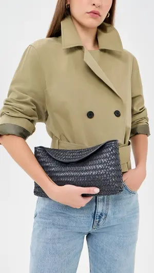 Madewell Woven Lid Top Clutch