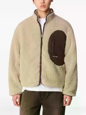 Axel Arigato Moss Fleece Panelled Jacket - Neutrals
