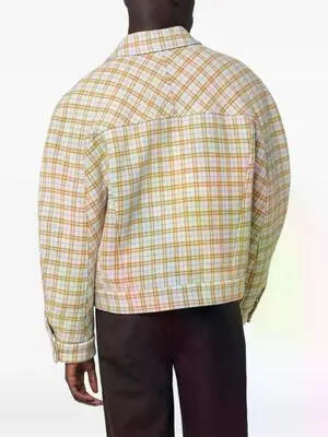 Séfr Matthieu Checked Wool Shirt Jacket