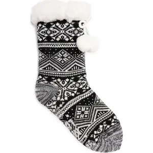 MUK LUKS Tall Cabin Sox Ebony