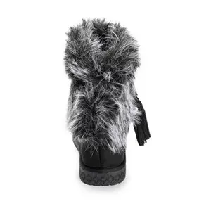 MUK LUKS Ettore Faux Fur Mid Calf Boots - Black