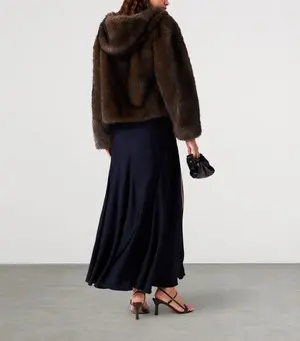 Maje Faux Fur Hooded Jacket