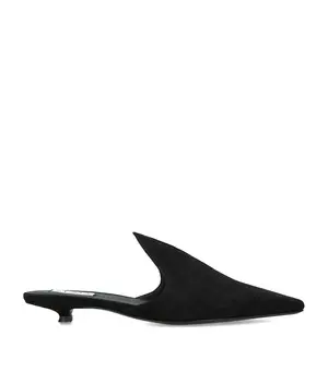 Alaïa Suede Pointy Mules 25