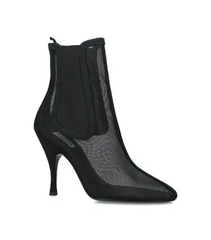 Alaïa Mesh Heeled Chelsea Boots 100