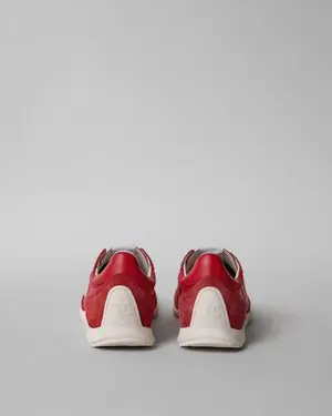 Celine Racer Sneaker In Nylon, Suede Calfskin And Calfskin