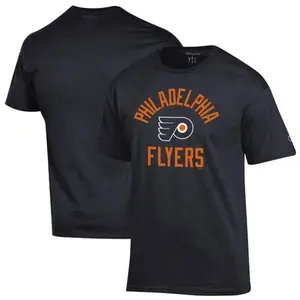 Champion Philadelphia Flyers Primary Logo Jersey T-shirt - Black