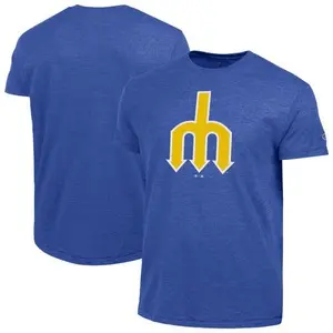 Champion Seattle Mariners Cooperstown Logo Tri-blend T-shirt - Royal