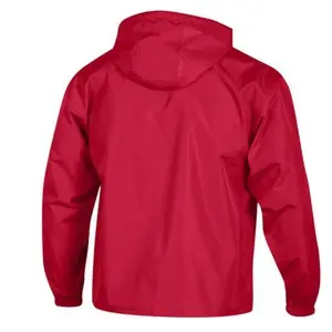 Champion Kansas City Chiefs Packable Hooded Windbreaker Half-zip Jacket