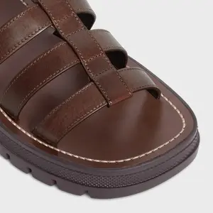 Celine Clea Triomphe Sandal In Calfskin Vegetal Tanning