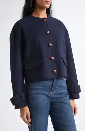 Veronica Beard Elaris Wool Blend Jacket