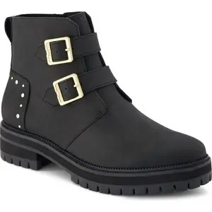 Toms Simone Leather Bootie - Black