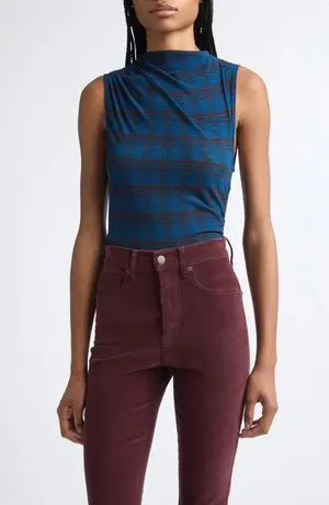 Veronica Beard Sylviani Funnel Neck Tank