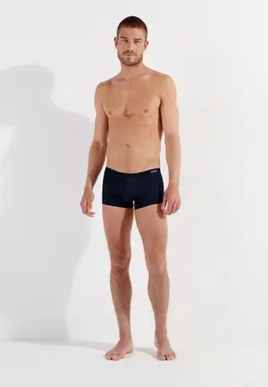 HOM Modal Clean Cut Comfort Boxer Briefs - Navy
