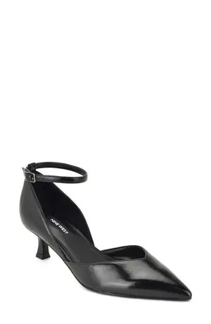 Nine West Kory Faux Leather Pointed Toe Pump - Black